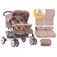 Lorelli Kolica za blizance Twin Beige And Yellow Happy Family