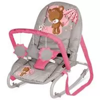 Bertoni Lorelli Ležaljka - njihalica za bebe Top Relax Beige&Pink Bear 10110021511