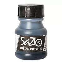 SAZIO Tuš za crtanje - crni 20gr 400100