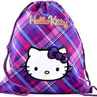 TARGET Vrećica za sportsku opremu Torba za fizičko Gym Bag HELLO KITTY lila 00597