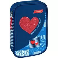 TARGET Multy Pencile Case - Pernica puna RED DENIM HEART 21842