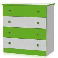 Bertoni Drvena komoda za dečju sobu White Green 10170070023