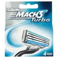 Gillette Mach3 Turbo Četiri rezervne glave brijača 0501267