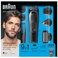 Braun Brijač i univerzalni trimer 9u1 MGK5080 Blk/Blu + RZR WBOX