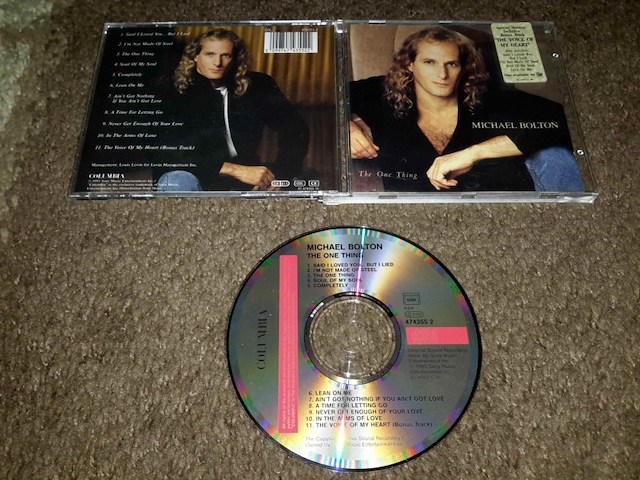 Michael Bolton - The one thing , ORIGINAL
