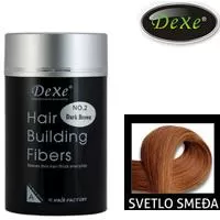 Preparat za proređenu kosu Dexe Hair Building Fibers 22g svetlo smeđa