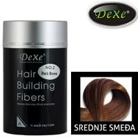 Preparat za proređenu kosu Dexe Hair Building Fibers 22g srednje smeđa