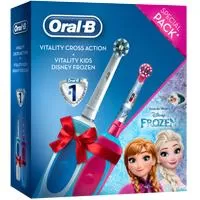 Oral-B Poklon Set Dečija Frozen + električna četkica za odrasle Vitality 0500355