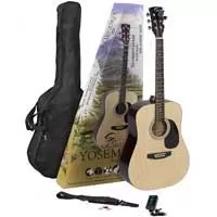 Akustična gitara sa torbom i štimerom SoundSation Yosemite-GP-NT Pack