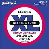 D Addario Set od 5 žica za bas gitaru Regular Light 45-130 EXL 170 - 5