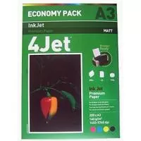 4Jet InkJet Mat Papir A3, 1/200