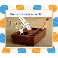 Kutija za olovke od drveta oraha