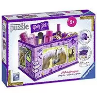 Ravensburger 3D puzzle GIRLY GIRL edition - Za devojčice - Kutija za sitnice - Konji - Storage Box Horses 216 delova RA12072