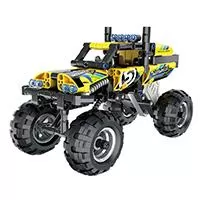 Mechanical Master 3D Quad No.5804 - Educational STEM Pull Back Building Blocks Car Toy - SASTAVLJIVI KVAD žuti 59132