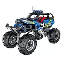 Mechanical Master 3D Quad No.5803 - Educational STEM Pull Back Building Blocks Car Toy - SASTAVLJIVI KVAD plavi 59131