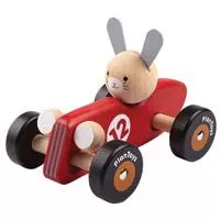 Plan Toys Drveni trkački automobil Zec 5704