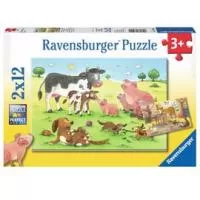 Ravensburger puzzle Dečije puzle - 2x12 - Životinje - Animals Children 2x12 delova RA07590