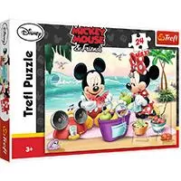 Trefl Maxi puzzle Mickey i Minnie Piknik na plaži 24 dela