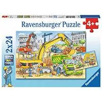 Ravensburger puzzle Dečije puzle - 2x24 - Gradilište 2x24 dela RA07800