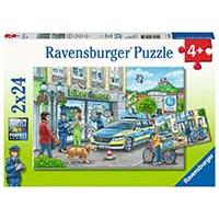 Puzzle 2x24 dela Policija na delu Ravensburger 05031