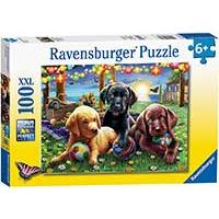 Puzzle 100 XXL delova Štenci na pikniku Ravensburger 12886