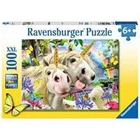 Puzzle 100 XXL delova Smešni selfi jednoroga Ravensburger 12898