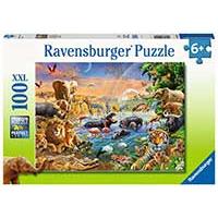 Puzzle 100 XXL delova Pojilište u džungli Ravensburger 12910