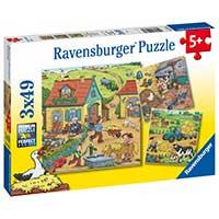 Puzzle 3x49 delova Na farmi Ravensburger 05078