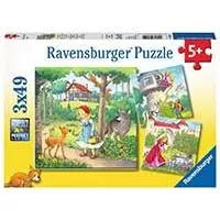 Puzzle 3x49 delova Tri bajke Ravensburger 08051