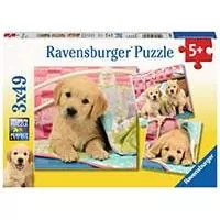 Puzzle 3x49 delova Slatki štenci Ravensburger 08065