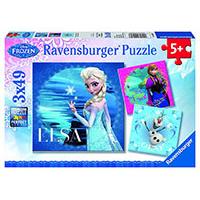 Ravensburger puzzle Dečije puzle - 3x49 - Disney - Frozen - Elsa, Anna i Olaf 3x49 delova RA09269