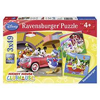 Ravensburger puzzle Dečije puzle - 3x49 - Disney - Mickey Mouse Club House - Svi vole Miki Mausa 3x49 delova RA09247