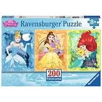 Puzzle 200 delova Disney Princess Ravensburger Panorama 12825