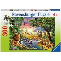 Ravensburger puzzle Životinje - Divlje životinje - Evening at The Waterhole 300 delova RA13073