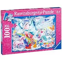 Ravensburger puzzle XXL - Glitter puzzle - Amazing Unicorns 100 delova RA13928