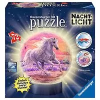 RAVENSBURGER 3D puzzle LOPTA Lampa KONJ 72 dela RA11843