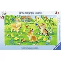 Ravensburger slagalice 15 delova - Mace, kuce, zeke 06111