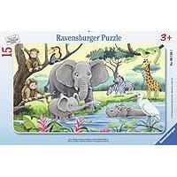 Ravensburger puzzle 15 delova - Životinje u Africi 06136