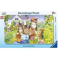 Ravensburger puzzle 15 delova - Mačići u korpi 06355