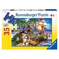 Ravensburger puzzle Dečije puzle - 35 - Životinje - Kučići - Puppy Pirate 35 delova RA08764