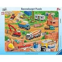 Ravensburger puzzle 12 delova - Mašine na gradilištu 06058