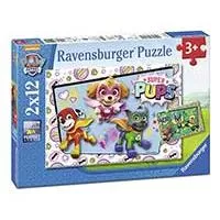 Ravensburger Puzzle 2x12 Paw Patrol - Super Pups 07613