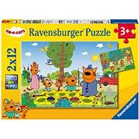 Puzzle 2x12 delova Porodica mačaka Ravensburger 05079