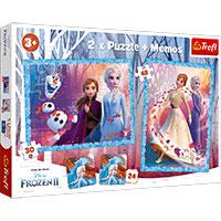 Trefl puzzle 2u1 Frozen II + igra memorije 90814