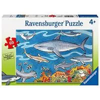 Ravensburger puzzle Dečije puzle - 60 - 1:1 - Životinje - Ajkule - Sea of Sharks 60 delova RA09628