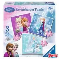 Ravensburger puzzle 110 delova - Frozen, 3 u 1 07003