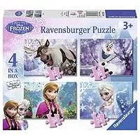 Ravensburger puzzle 72 dela - 4u1 Frozen 07360