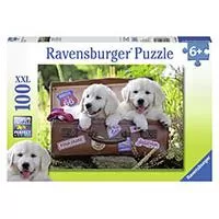 Ravensburger puzzle Dečije puzle - XXL - Životinje - Kučići - Travelling Pups 100 delova RA10538