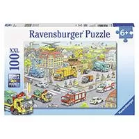 Ravensburger puzzle Dečije puzle - XXL - Vehicles in the City - Vozila u gradu 100 delova RA10558