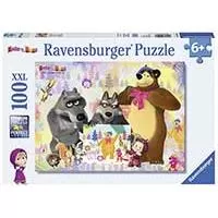 Ravensburger XXL Puzzle 100 delova - Maša i medved - Maša slikarka 10590